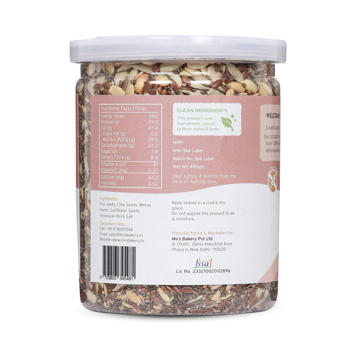 Mo's Triple Omega Seeds Mix 400 g | Rich in Good Fats | High Fiber | V ...