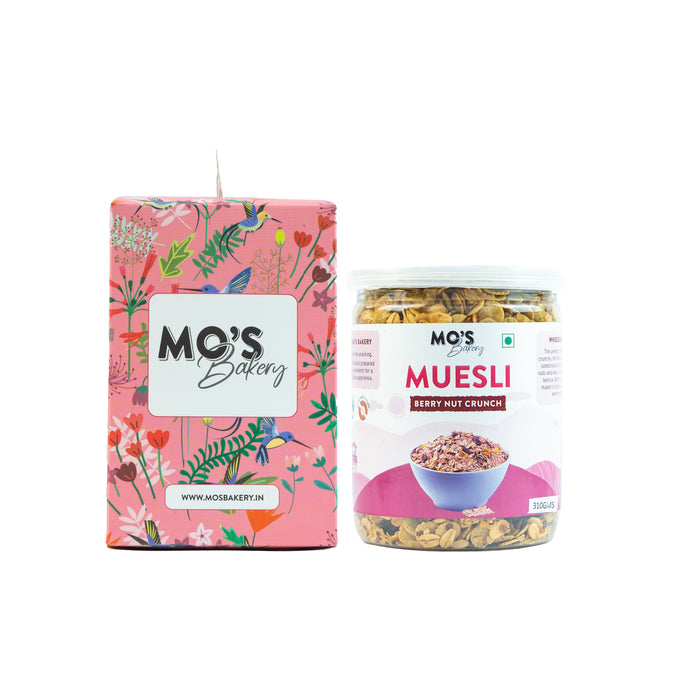 Premium Pink Gift Box| Berry Nut Crunch Muesli — Mo's Bakery