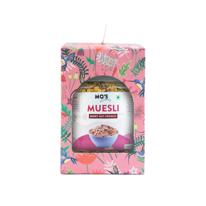 Premium Pink Gift Box| Berry Nut Crunch Muesli — Mo's Bakery