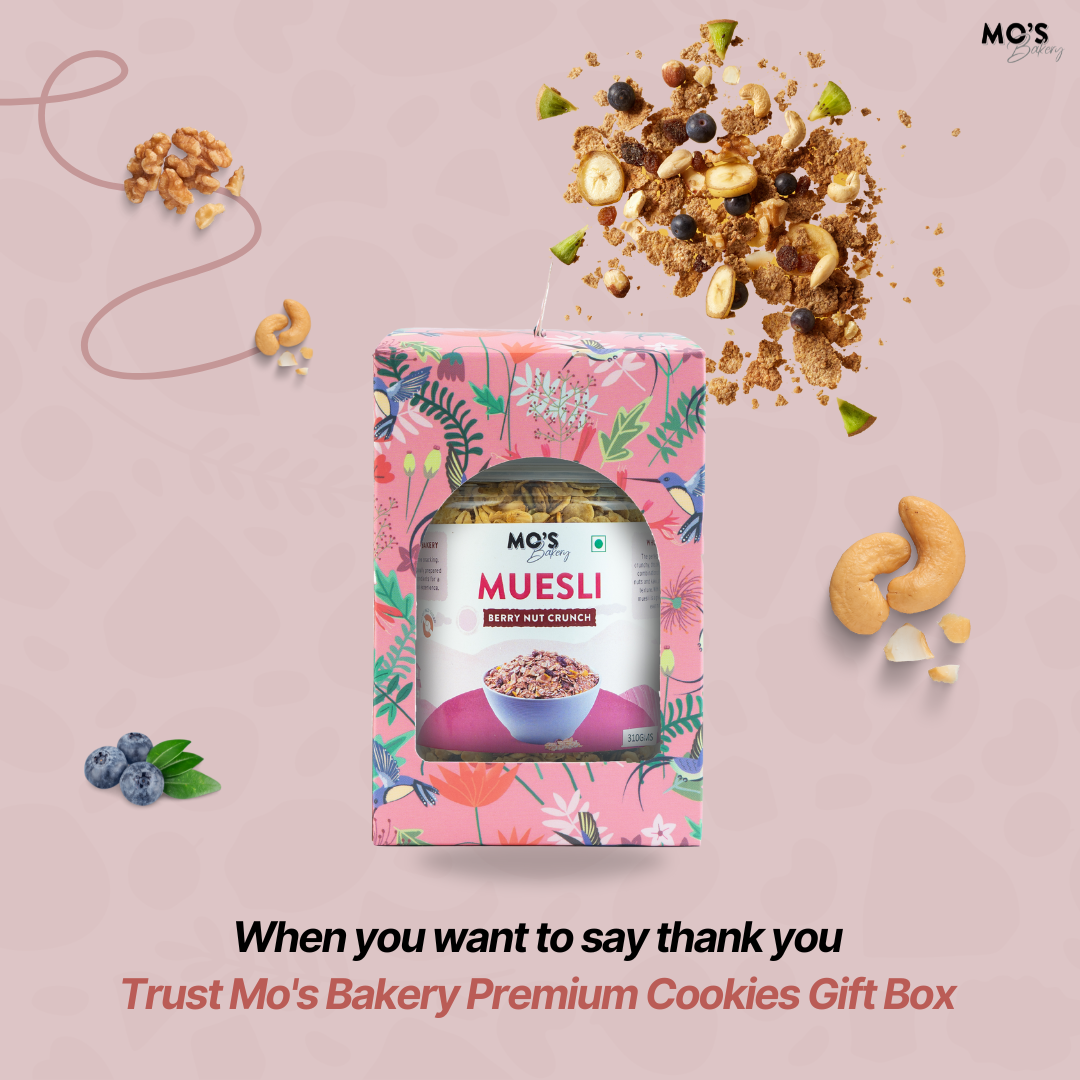 Premium Pink Gift Box| Berry Nut Crunch Muesli – Mo's Bakery